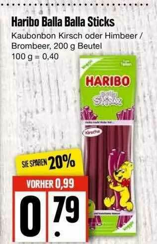 Haribo Balla Balla Sticks Angebot bei Edeka
