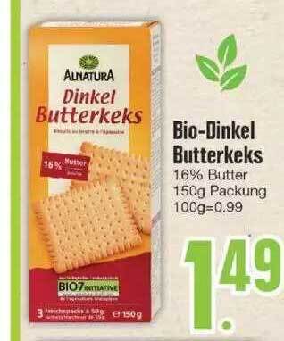 Bio-dinkel Butterkeks Angebot bei Edeka