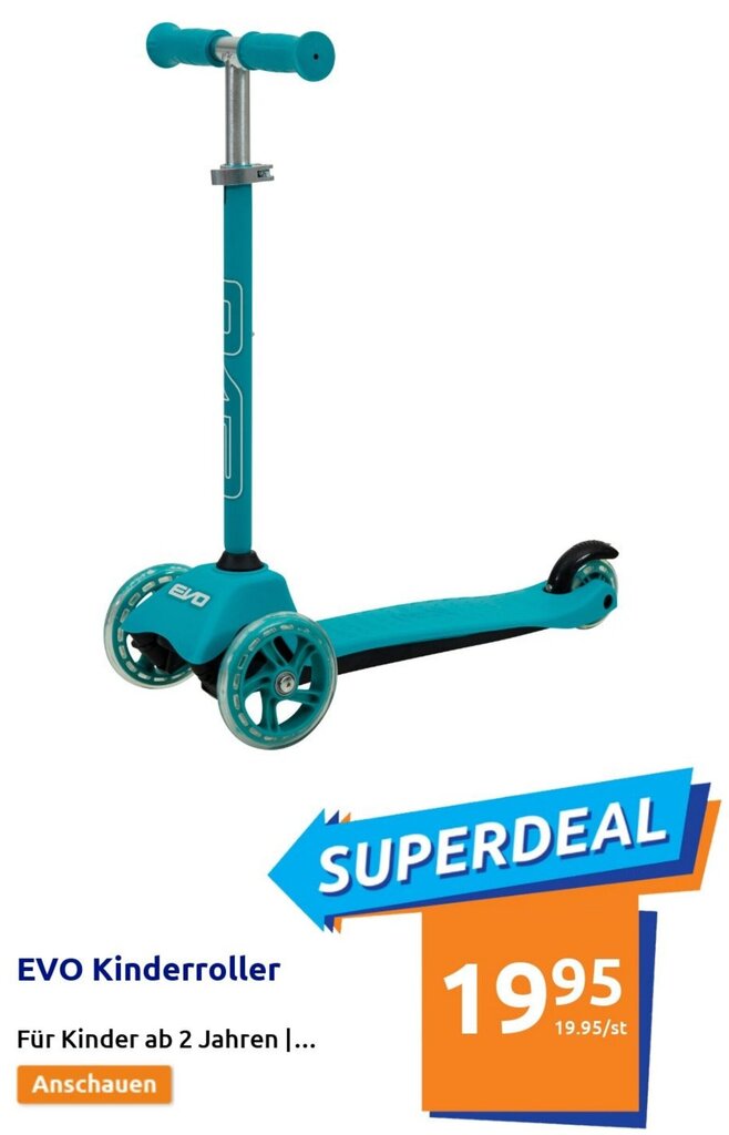 EVO Kinderroller Angebot bei Action