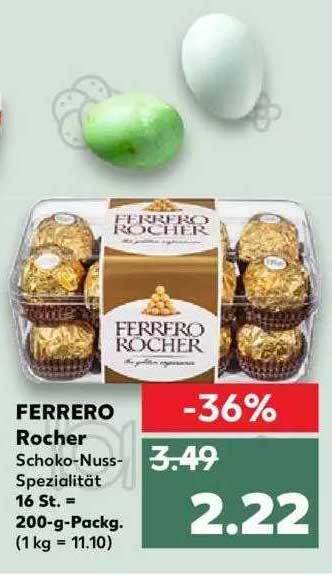 Alle Ferrero Rocher Angebote - Entdecken Sie das günstigste Ferrero ...