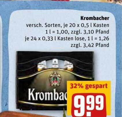 Wunderschöne Rewe Krombacher Angebot Aktuell Bild