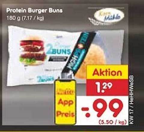 Protein Burger Buns Angebot bei Netto Marken-Discount