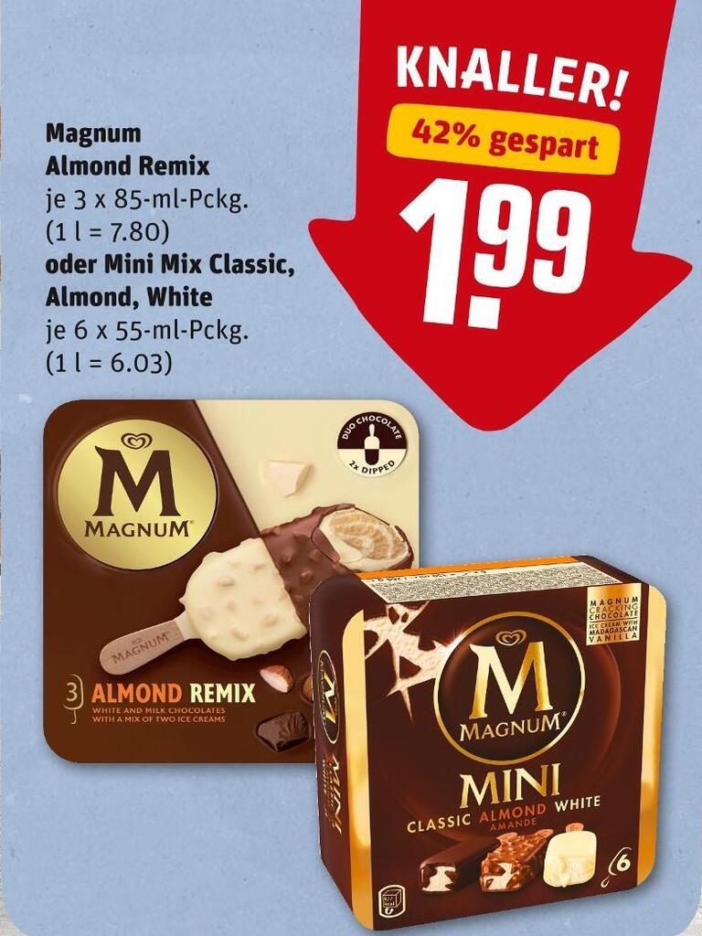 Magnum eis Angebot bei REWE