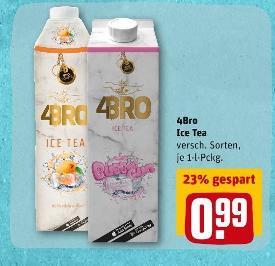 4bro ice tea Angebot bei REWE