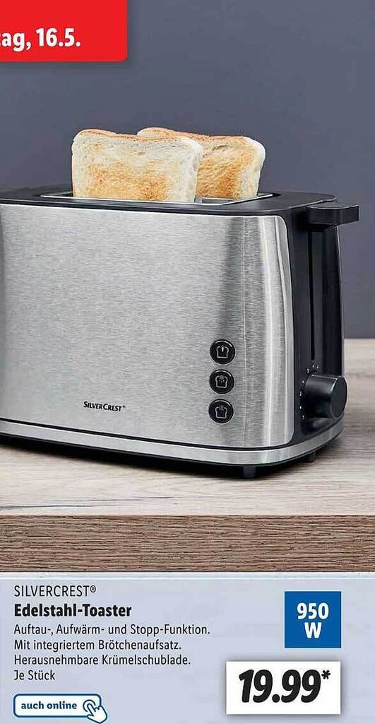 Edelstahl-toaster Angebot bei Lidl