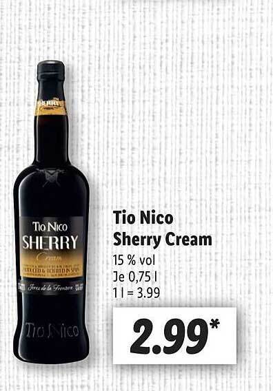 Tio Nico Sherry Cream Angebot bei Lidl