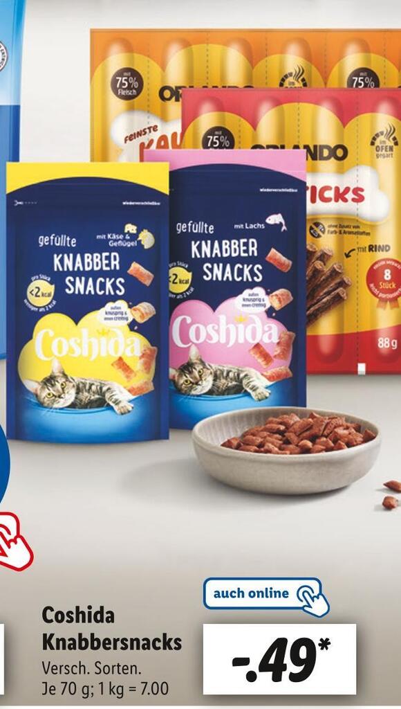 Coshida knabbersnacks Angebot bei Lidl