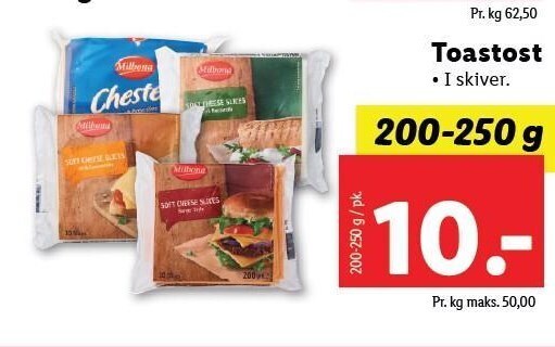 Toastost tilbud hos Lidl