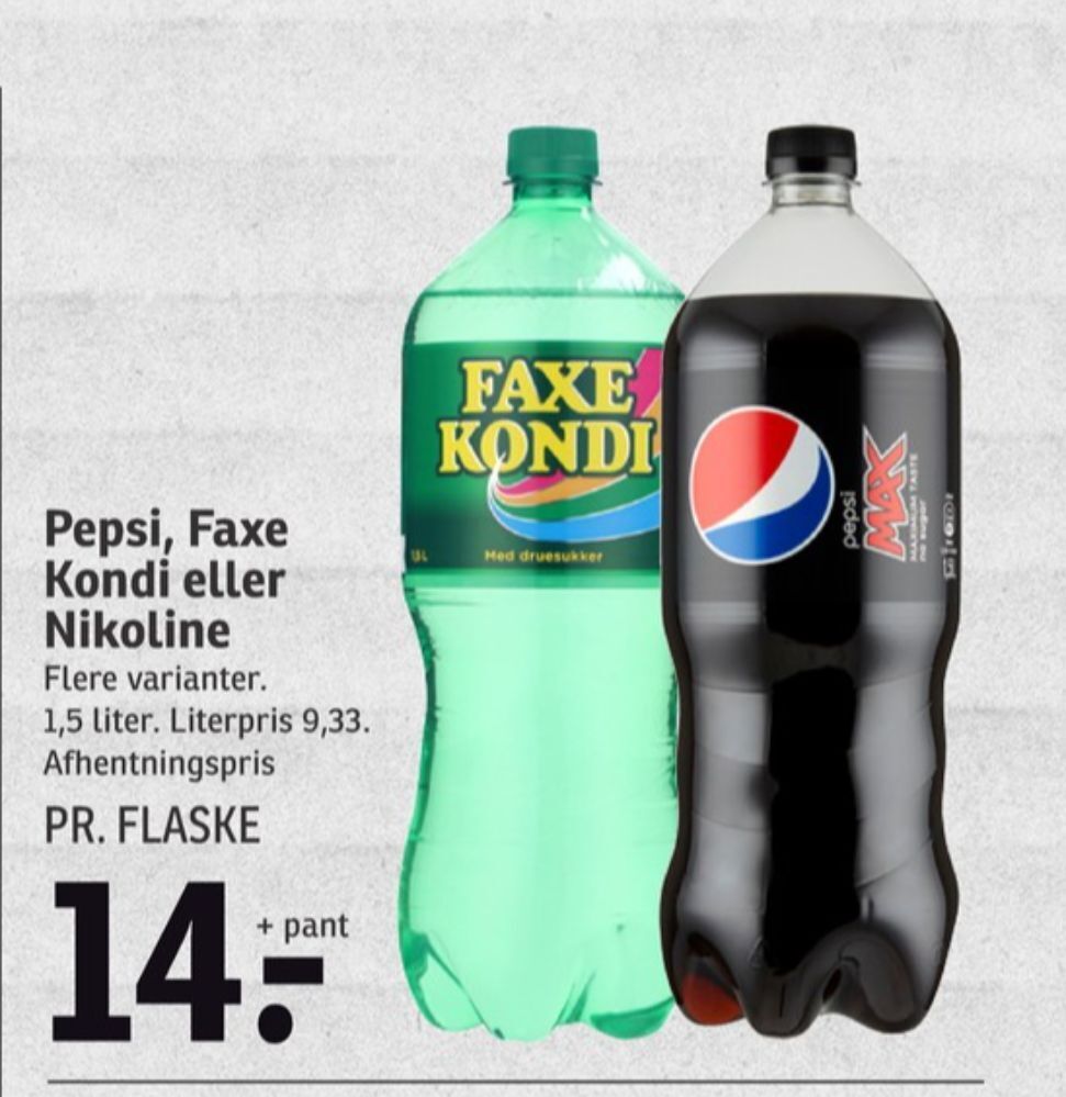 Pepsi max cola tilbud hos SPAR