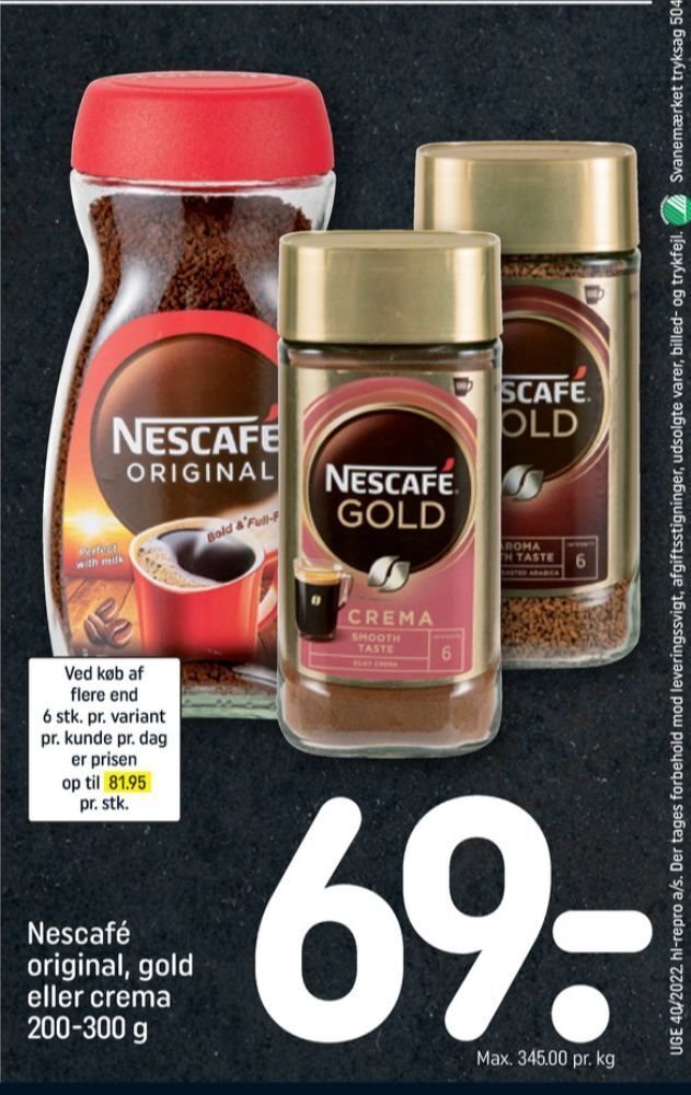 Original instant kaffe tilbud hos Rema 1000