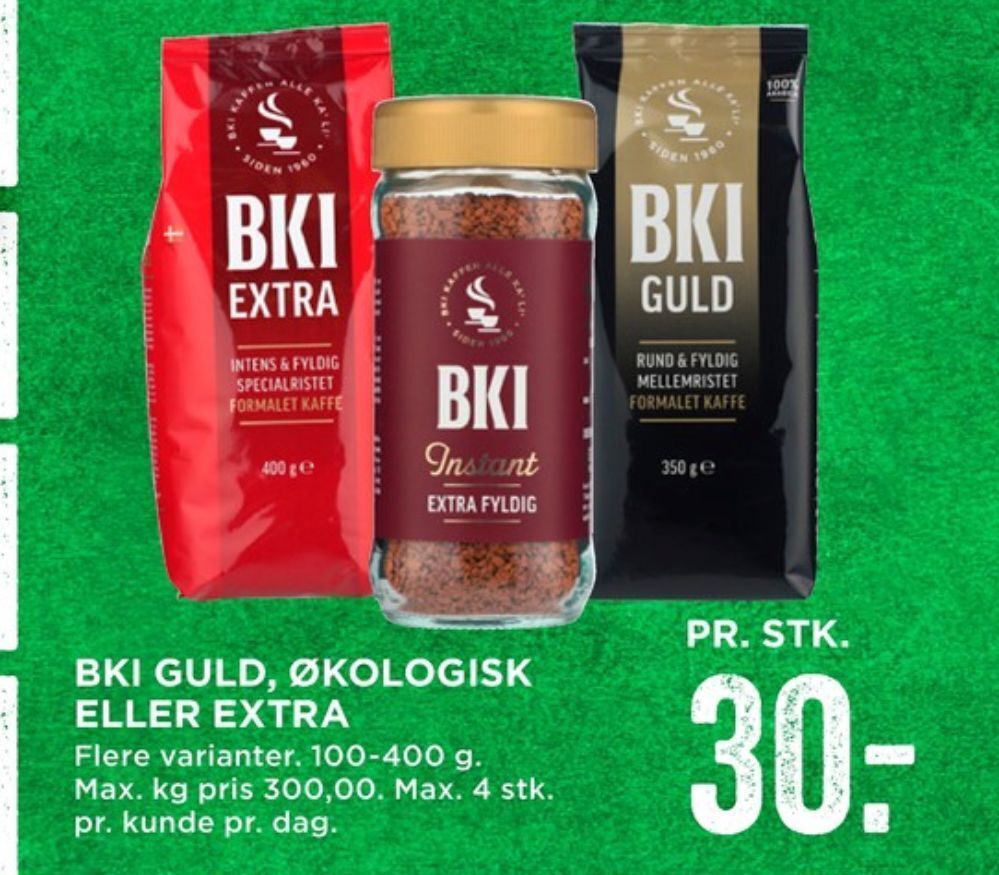 Extra instant kaffe tilbud hos MENY