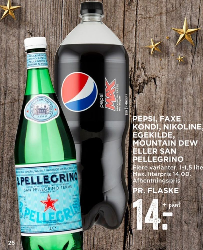 Pepsi max cola tilbud hos MENY