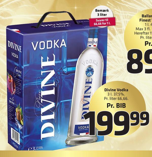 Divine vodka tilbud hos Fleggaard