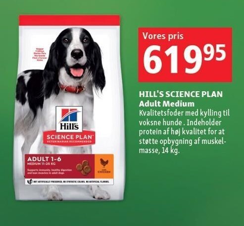 Hill's science plan adult medium tilbud hos Maxi Zoo