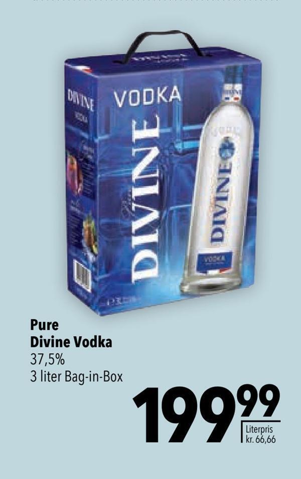 Pure divine vodka tilbud hos Citti
