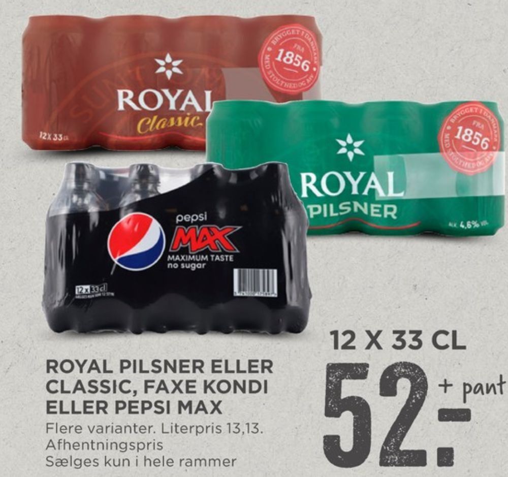 Pepsi max cola tilbud hos MENY