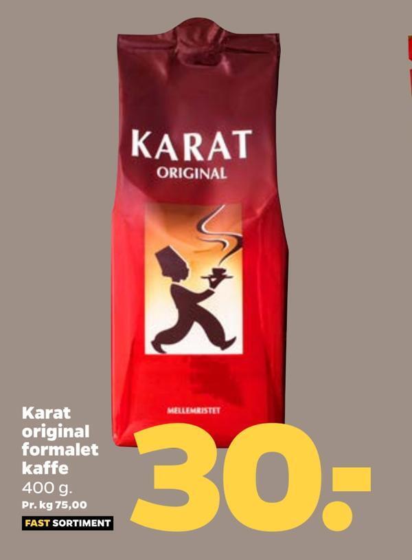 Karat original formalet kaffe tilbud hos Netto