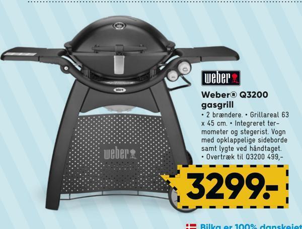 Weber® q3200 gasgrill tilbud hos Bilka