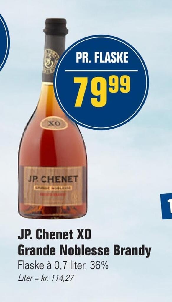 Jp. chenet xo grande noblesse brandy tilbud hos Otto Duborg