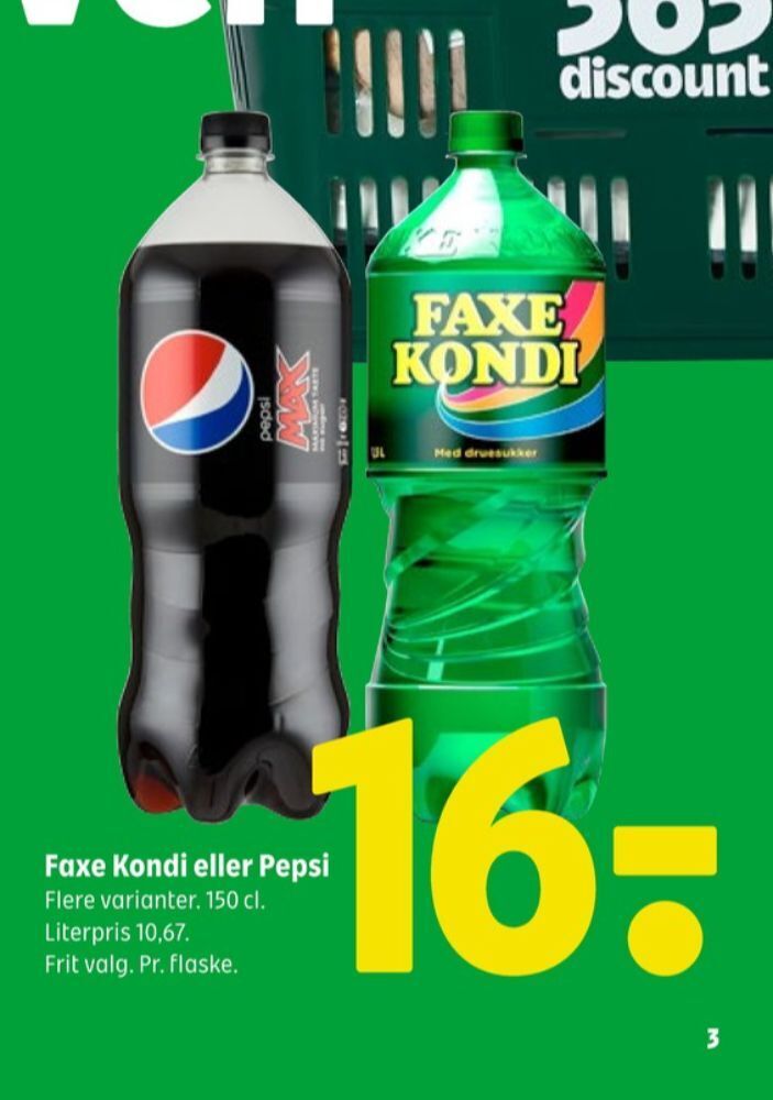 Pepsi max cola tilbud hos Coop 365