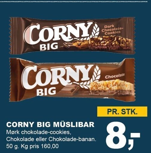 Corny big müslibar tilbud hos Let-Køb