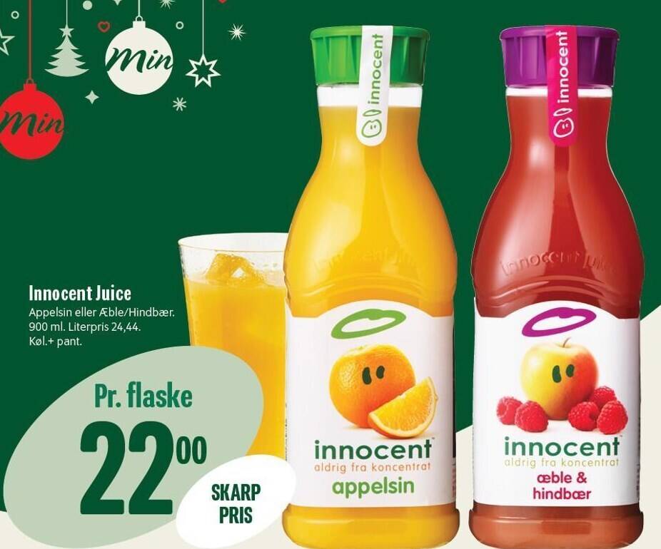 Innocent juice tilbud hos Min Købmand