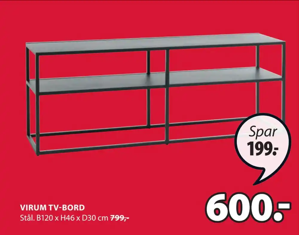 Virum tv-bord tilbud hos JYSK