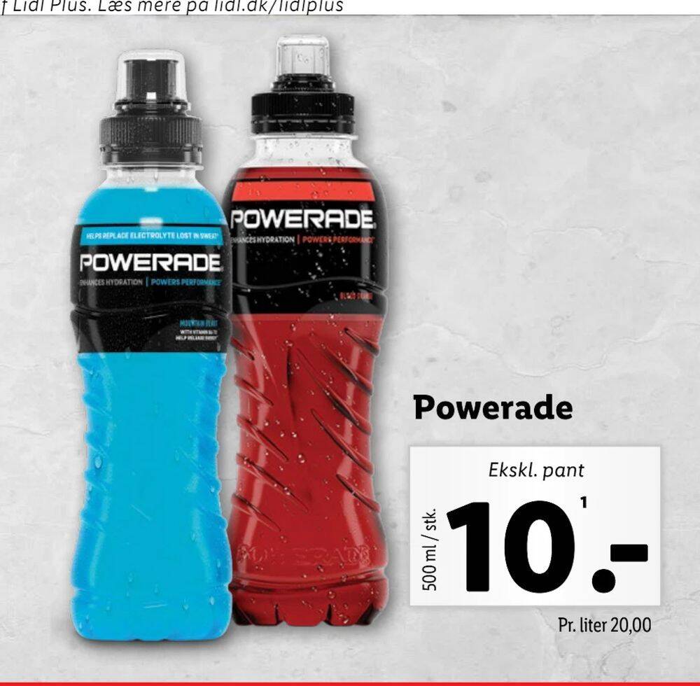 Powerade tilbud hos Lidl