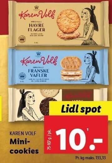 Minicookies tilbud hos Lidl