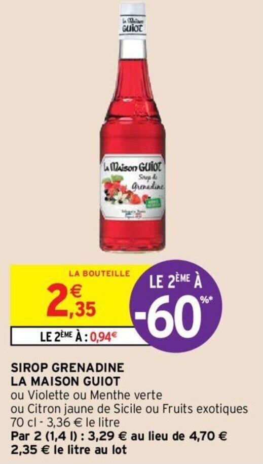 Sirop Monin Maison Guiot | Ventana Blog