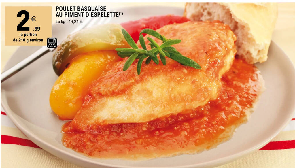 Promo Poulet Basquaise Au Piment Despelette 1 Chez E Leclerc