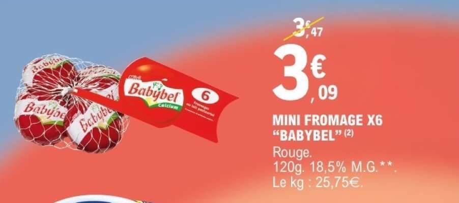 Promo MINI FROMAGE X6 “BABYBEL” chez E.Leclerc