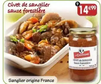 Promo Civet de sanglier sauce forestière 750 g chez Maximo