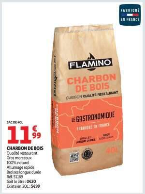 Promo Charbon De Bois chez Auchan