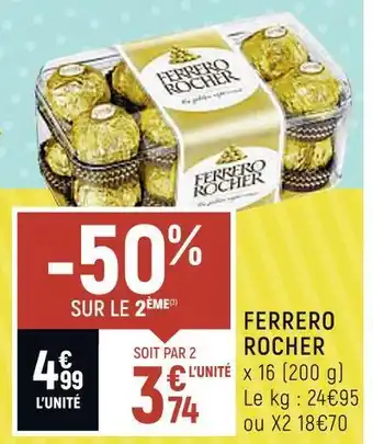 Ferrero rocher spar store