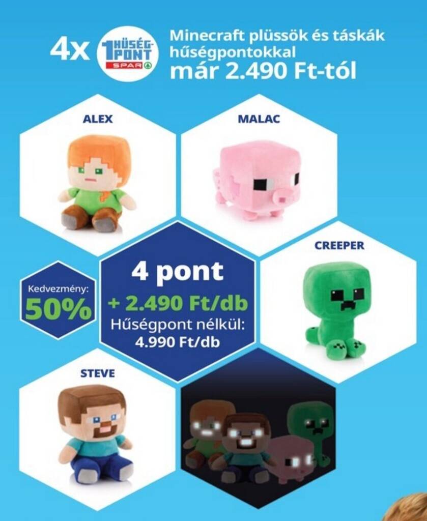 Minecraft akció és ár Spar – okt. 2025