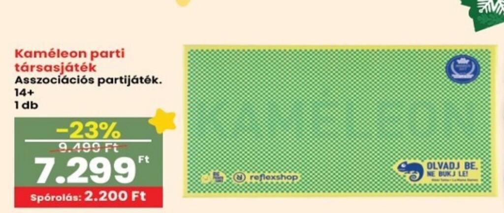 Kaméleon parti társasjáték 1 db akció az Interspar-nél
