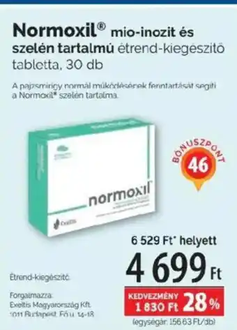 NormoxilⓇ mio-inozit és szelén tartalmú akció az Pingvin Patika-nél