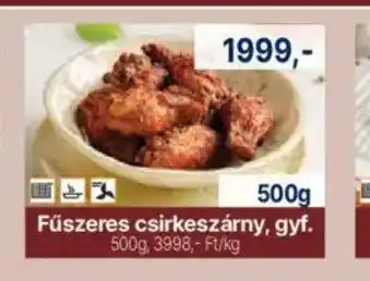 Fűszeres csirkeszárny, gyf. 500 g akció az Family Frost-nél