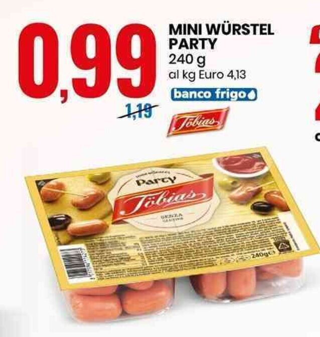 Parcy Mini Würstel Party 240 g offerta di Eurospin
