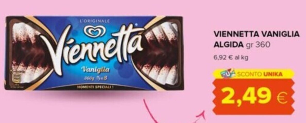 Algida Vennetta Vaniglia gr 360 offerta di Tigre