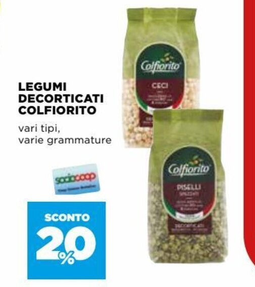 Colfiorito Legumi Decorticati vari tipi, varie grammature offerta di Coop