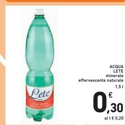 Lete Acqua offerta e prezzo Conad - lug 2025