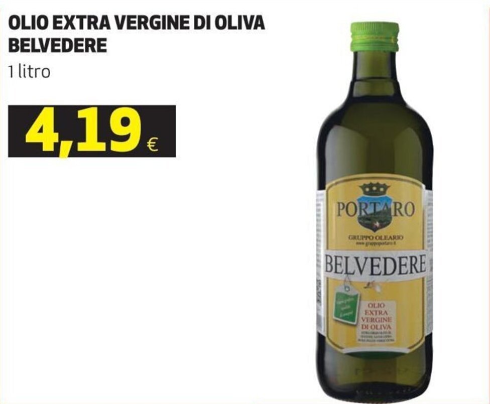 Belvedere Olio Extra Vergine di Oliva 1 litro offerta di Coop