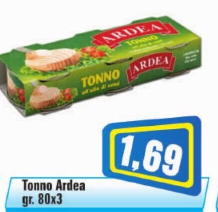 Ardea Tonno 80 gr. x 3 offerta di Punto Vigas