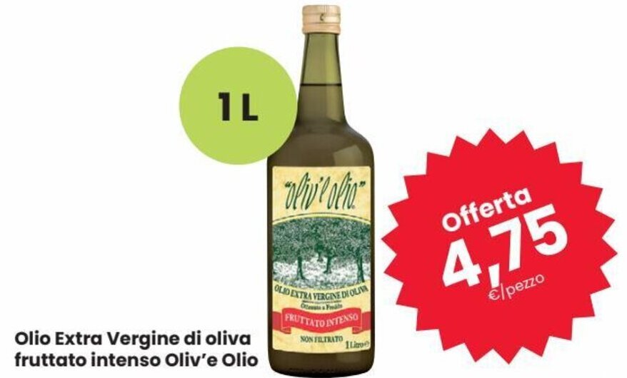Oliv'e Olio Olio Extra Vergine di oliva fruttato intenso 1 L offerta di ...