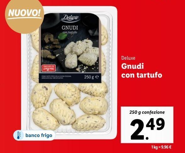 Offerta Gnudi con tartufo 250g deluxe nel volantino di Lidl