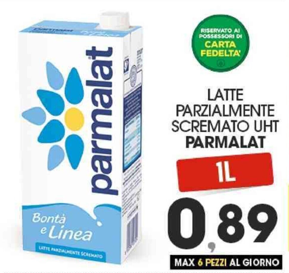Parmalat Latte Parzialmente Scremato Uht 1 l offerta di Eurospar