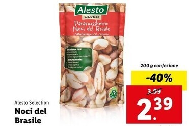 Alesto selection noci del brasile offerta di Lidl