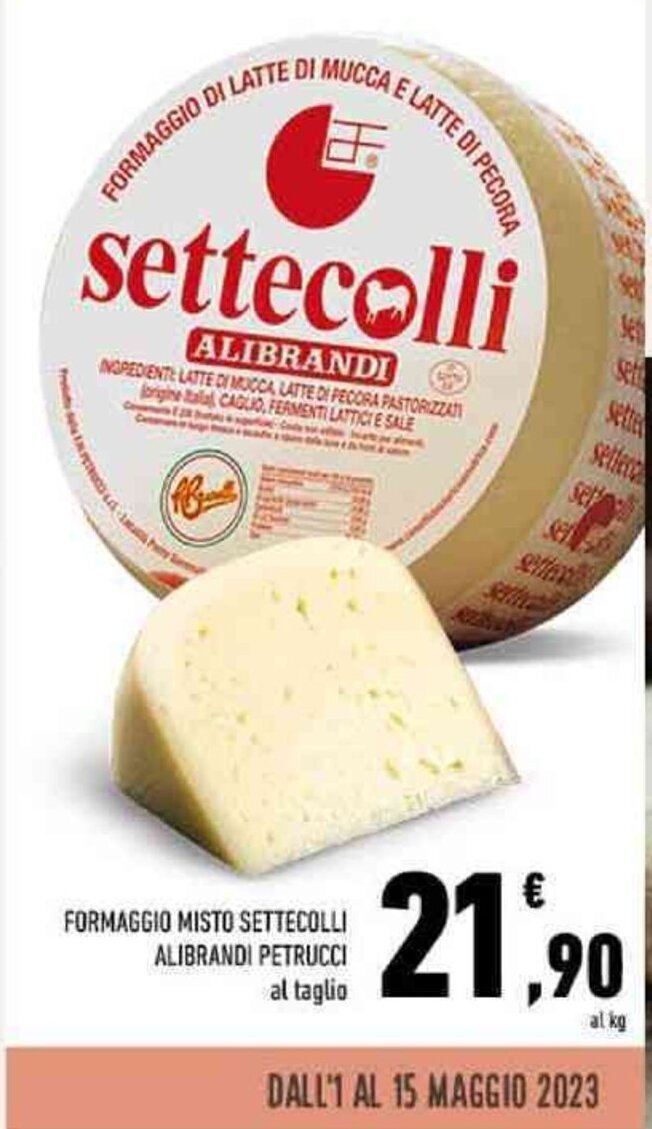 FORMAGGIO MISTO SETTECOLLI ALIBRANDI PETRUCCI offerta di Conad